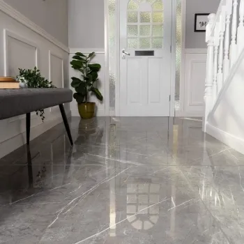 Deluxe Midnight Ultra Black Gloss Marble Effect Wall and Floor Tiles