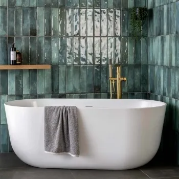 Veneto Green Gloss Rustic Wall Tiles | Walls and Floors