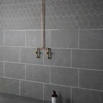 Chalkstone Ash Grey Stone Effect Tiles | Walls and Floors