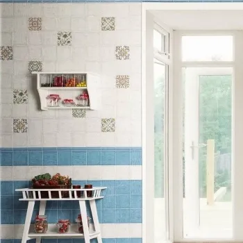Lucy Floweret Embossed Gloss Decor Wall Tiles | Walls and Floors