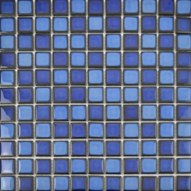 Pixel Ocean Dark Blue Blend 243 25x25 Mosaic Tiles | Walls & Floors