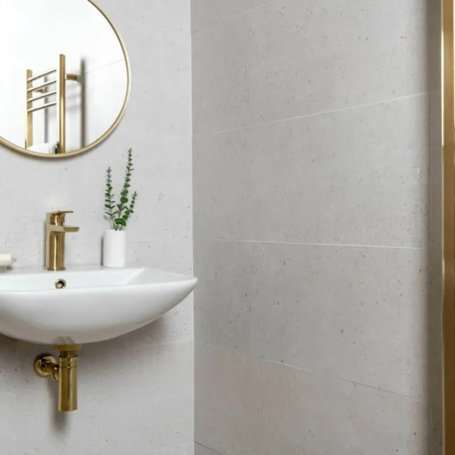 Dover Silver Ceramic Stone Effect Wall Tiles | Walls and Floors
