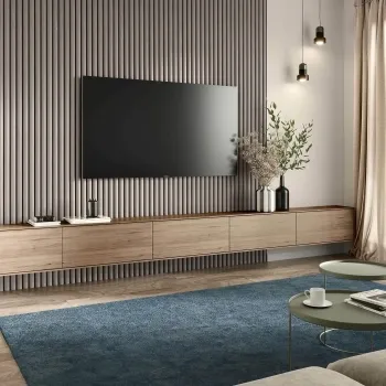 Trepanel Design® Multi-Width Beige Beech on Black Felt Acoustic Wood ...