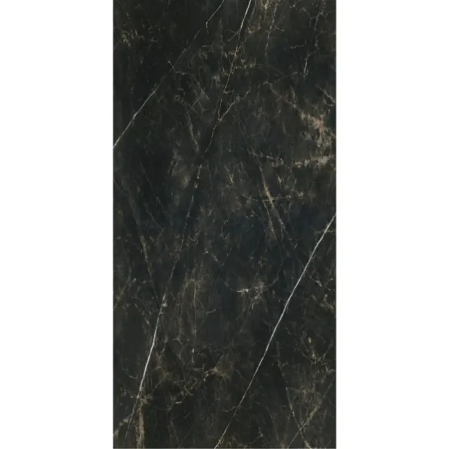 Deluxe Midnight Ultra Black Gloss Marble Effect Wall and Floor Tiles