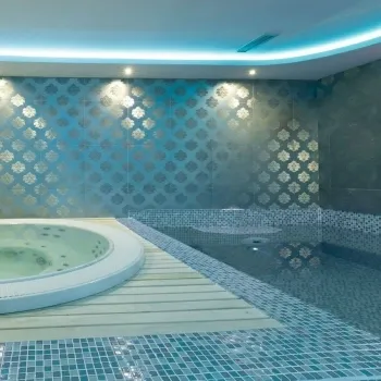Pixel Ocean Dark Blue Blend 243 25x25 Mosaic Tiles | Walls & Floors