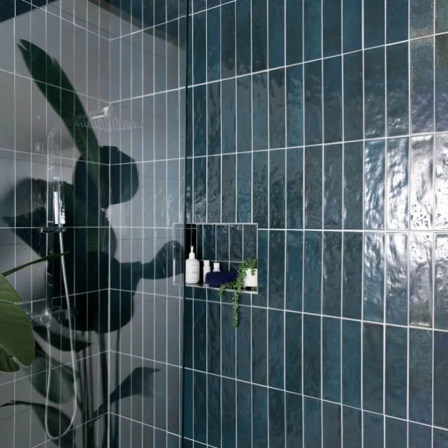 Faith Blue Gloss Porcelain Wall and Floor Tile | Walls and Floors