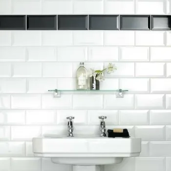 Rhian 30x10 Blanco White Gloss Tiles | Walls and Floors