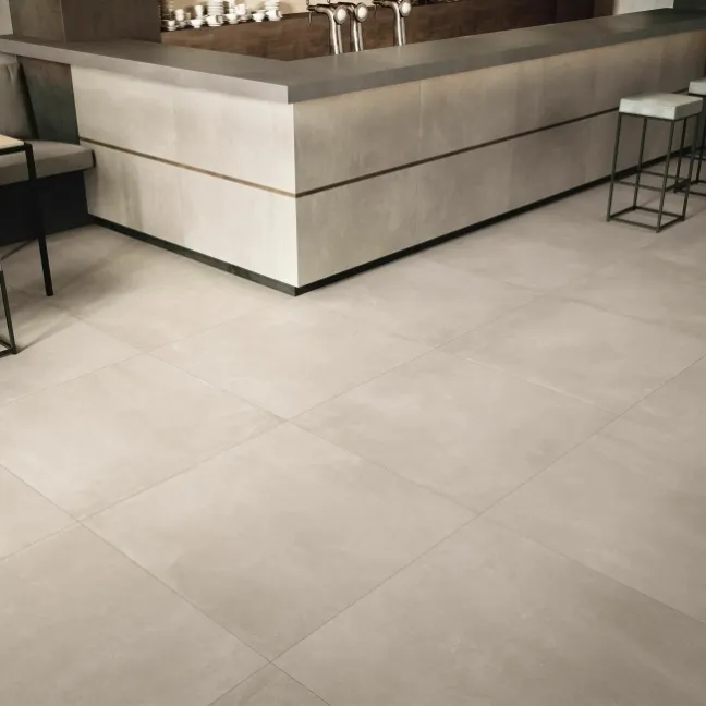 Azuma Matt Silver Grey Stone Effect Tile | 600x600mm