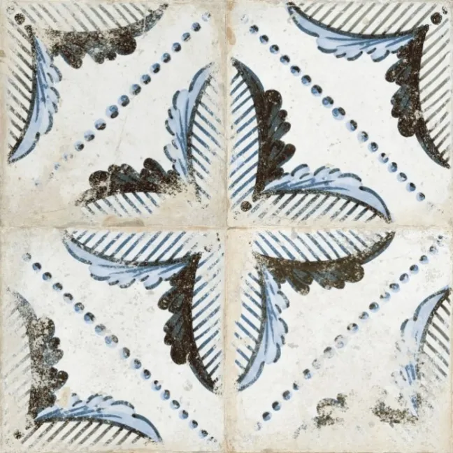 Floweret Floral Antique Multicolour Matt Patterned Floor Tiles | Walls ...