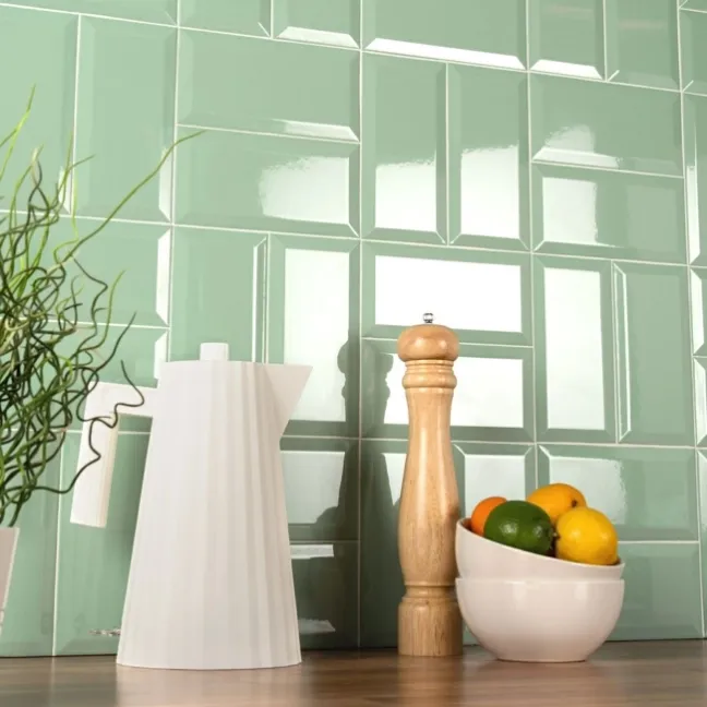Richmond Gloss Green Metro Tiles | Walls and Floors