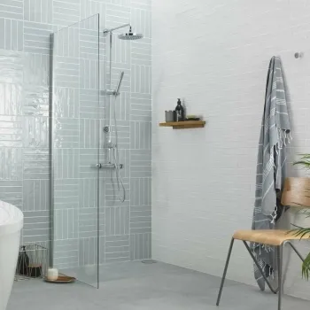 Zellige Mini Aqua Square Gloss Wall Tiles | Walls and Floors