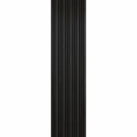 Trepanel Design® Multi-Width Noir Black Acoustic Wood Slat Wall Panels ...