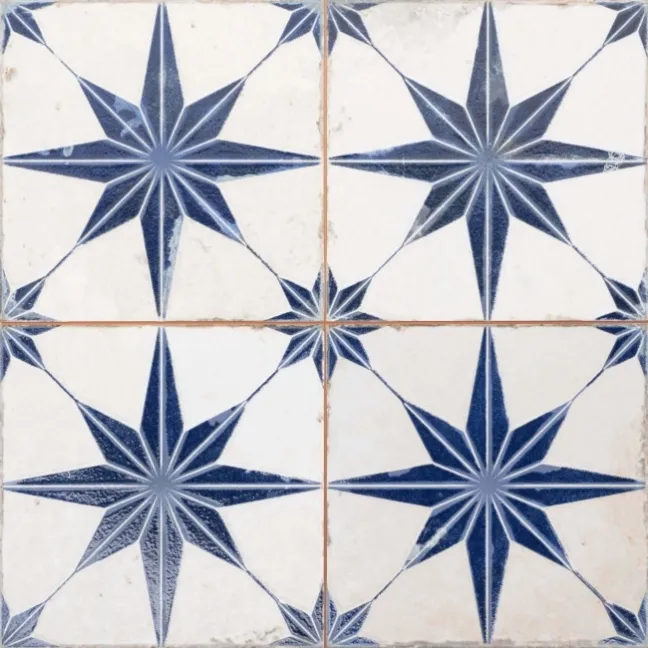 Cinders® Lux Star Azure Layer Tech Pattern Tile | Walls and Floors
