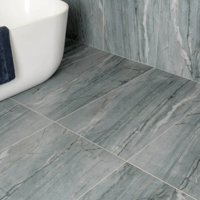 Falls Blue Marble Effect Tiles | Walls and Floors