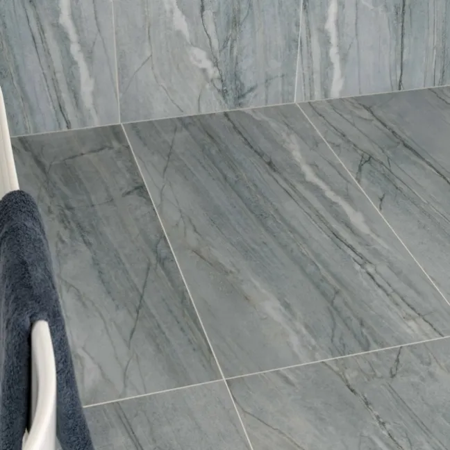 Falls Blue Marble Effect Tiles | Walls and Floors