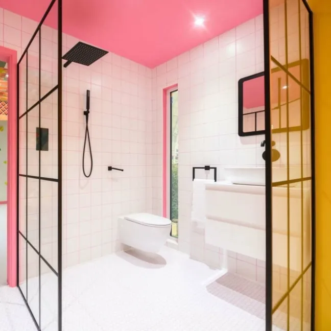 Pixel White Hexagon Gloss 23x23 Mosaic Tiles | Walls and Floors