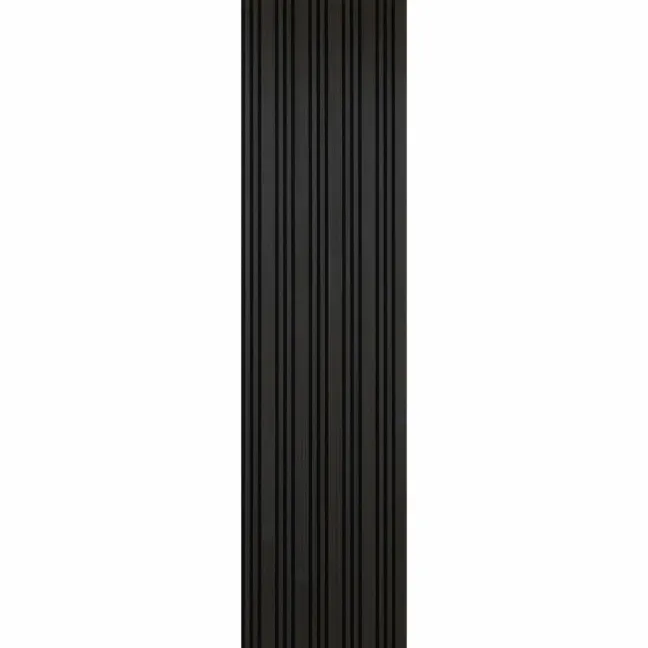 Trepanel Design® Multi-Width Noir Black Acoustic Wood Slat Wall Panels ...