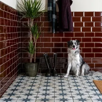 Scintilla Black Pattern Tiles | Walls and Floors