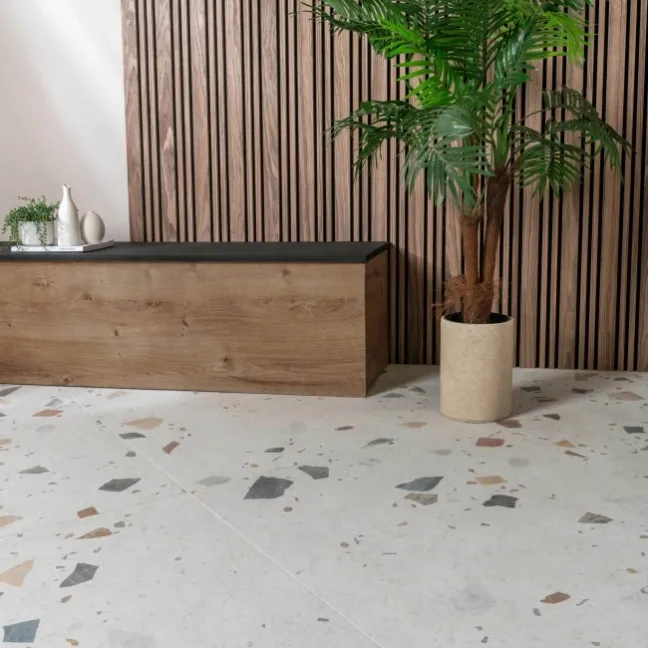 Trepanel Design® Multi-Width Autumn Brown on Black Felt Acoustic Wood ...