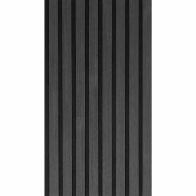 Trepanel® Noir Black Acoustic Wood Slat Panels | Walls & Floors