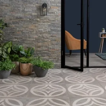 Star Patterned Porcelain Leinz Estrella Paving Slab | Walls & Floors