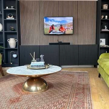 Trepanel® Smoked Oak Acoustic Wood Slat Panels | Walls & Floors