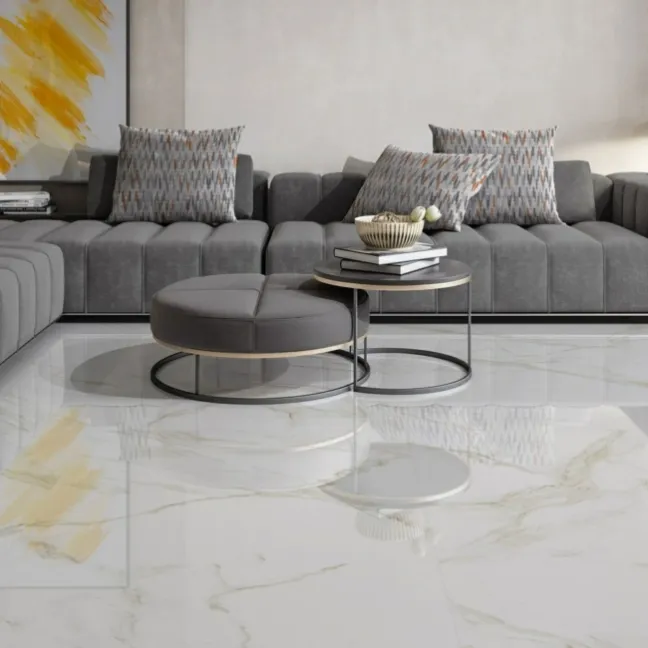 Cappella Gold Veined Gloss Marble Effect Tiles | Walls & Floors