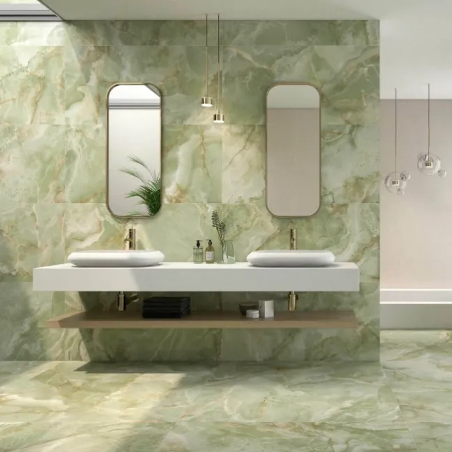 Apple Onyx Effect Porcelain Tiles | Walls and Floors