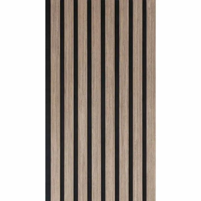 Trepanel® Smoked Oak Acoustic Wood Slat Panels | Walls & Floors