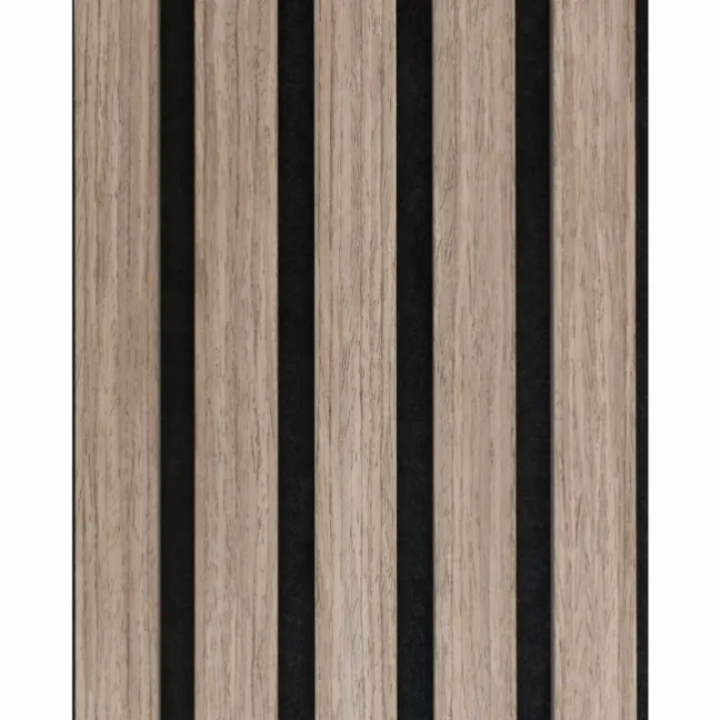 Trepanel® Smoked Oak Acoustic Wood Slat Panels | Walls & Floors