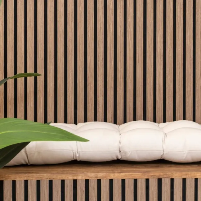 Trepanel® Smoked Oak Acoustic Wood Slat Panels | Walls & Floors