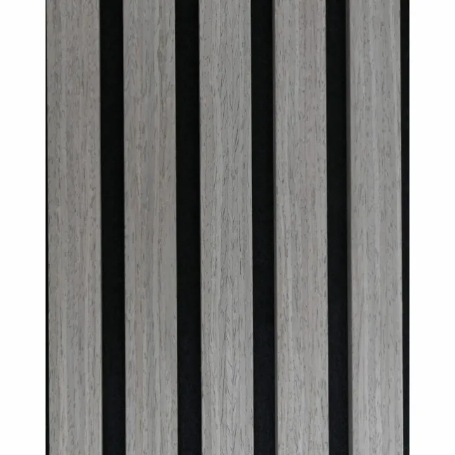 Trepanel® Ash Grey Acoustic Wood Slat Panels | Walls & Floors