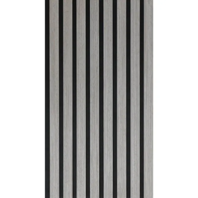 Trepanel® Ash Grey Acoustic Wood Slat Panels | Walls & Floors