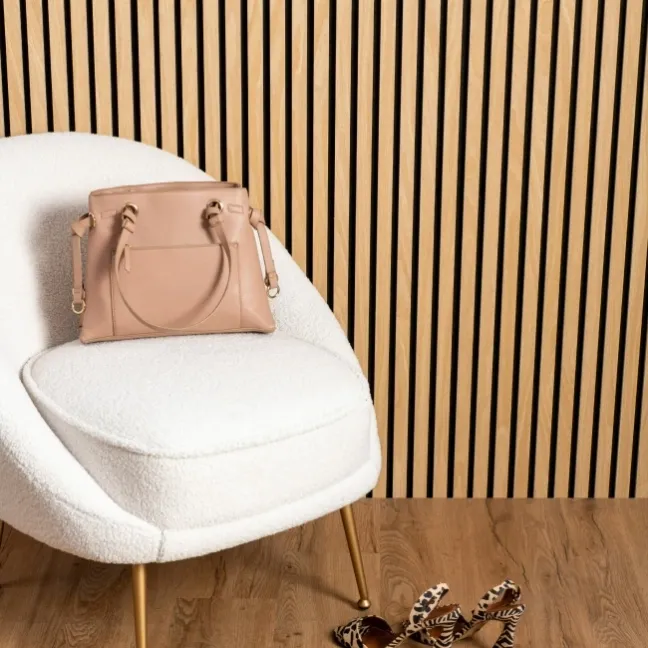 Trepanel® Oak Half Wall Acoustic Wood Slat Panels | Walls & Floors