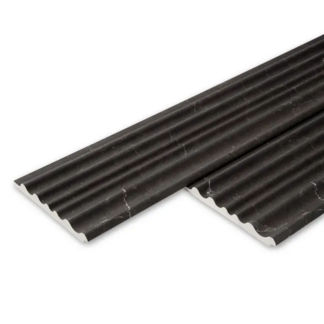 Trepanel Aqua 3D® Dark Grey Marble Effect Grooved Waterproof Wall Panel ...