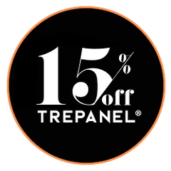 Trepanel XL® 3m Noir Black Wide Acoustic Wood Slat Panels