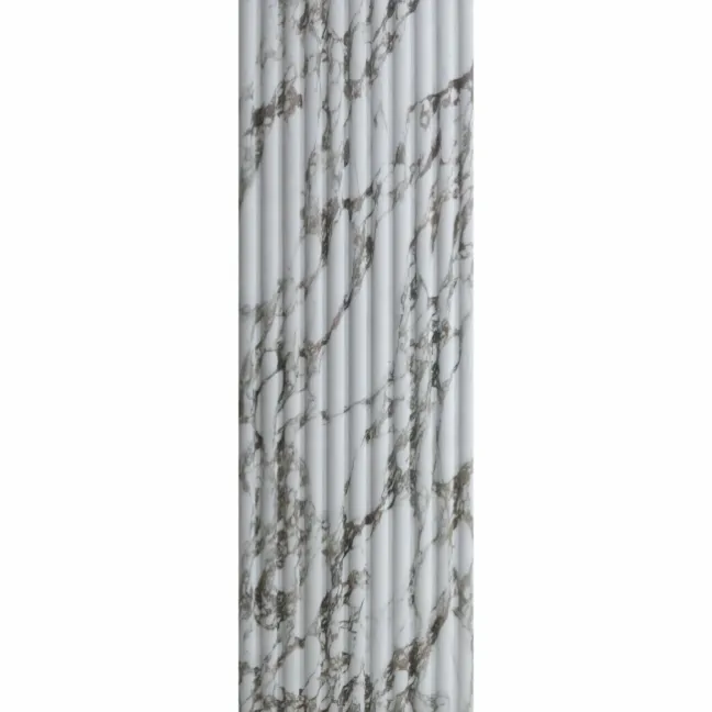 Indulgence White Calacatta Viola Fluted Decor Wall Tiles | Walls & Floors