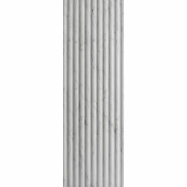Indulgence White Carrara Marble Fluted Decor Wall Tiles | Walls & Floors