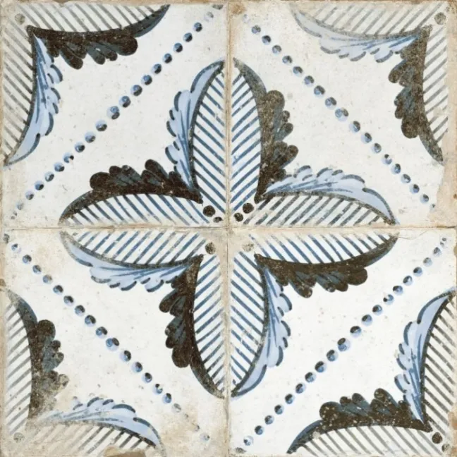 Floweret Floral Antique Multicolour Matt Patterned Floor Tiles | Walls ...