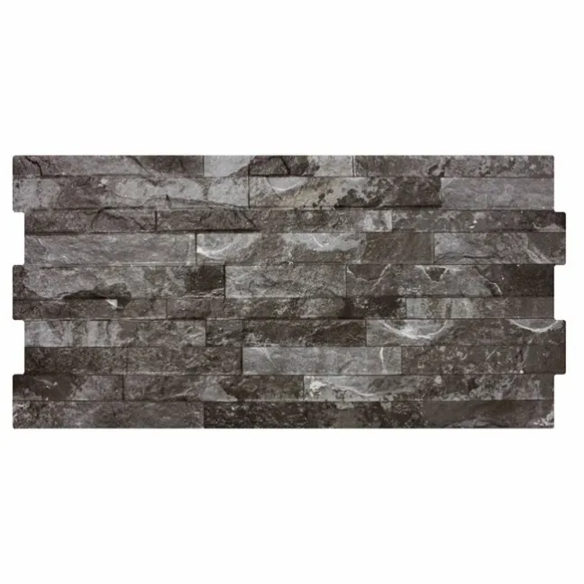 Vesuvius Charcoal Split Face Effect Tiles | Walls and Floors