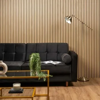 Trepanel® Oak Half Wall Acoustic Wood Slat Panels | Walls & Floors