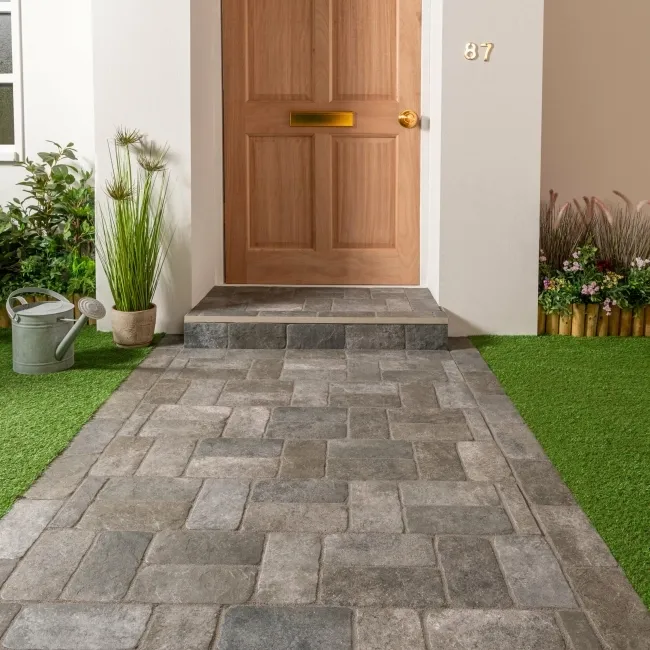 Tuscany Grey Cobble Brick Effect Tiles | Walls and Floors