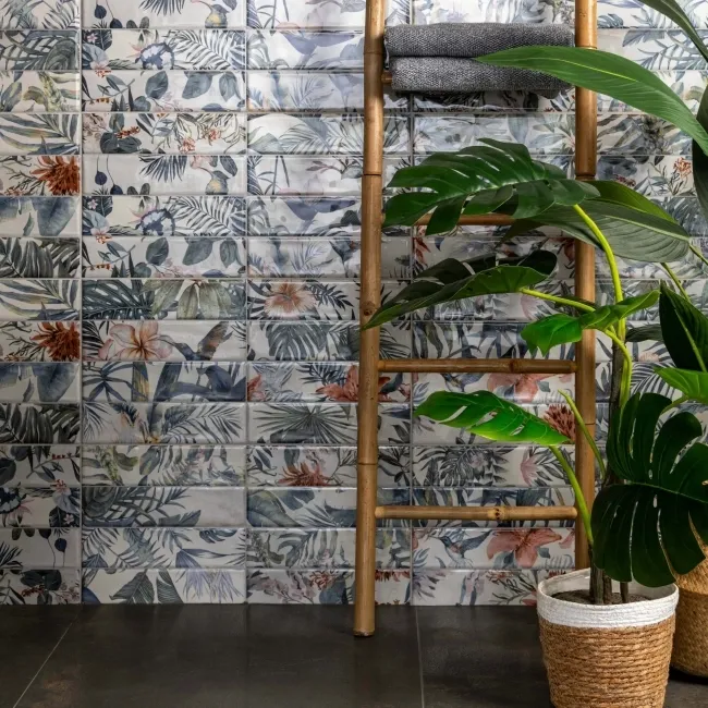 Lazio Multicolour Gloss Rustic Wall Tiles | Walls and Floors