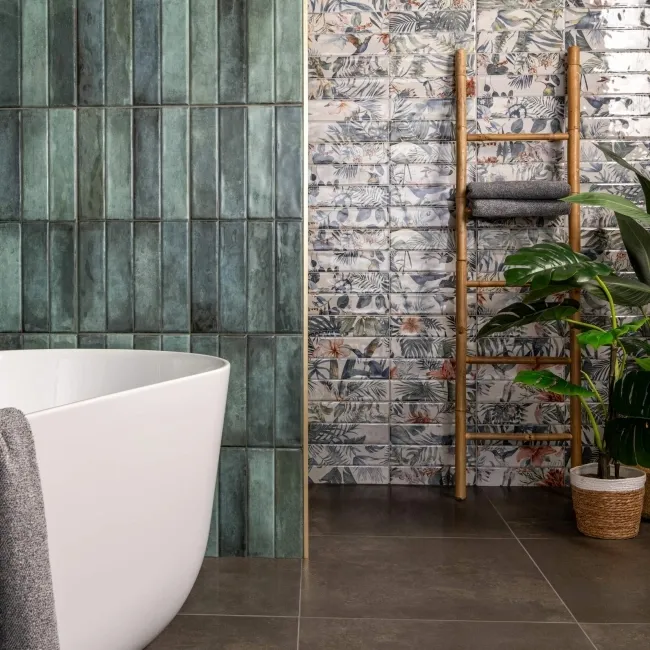 Lazio Multicolour Gloss Rustic Wall Tiles | Walls and Floors