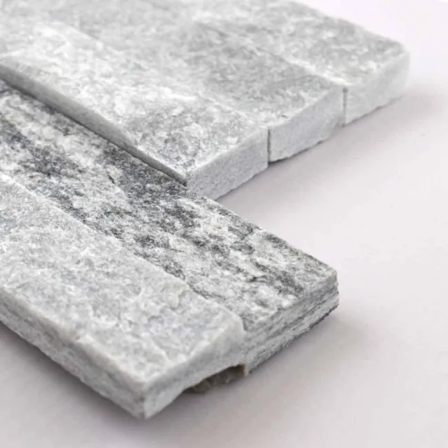Crystal Arctic Grey Split Face Tiles | Walls and Floors