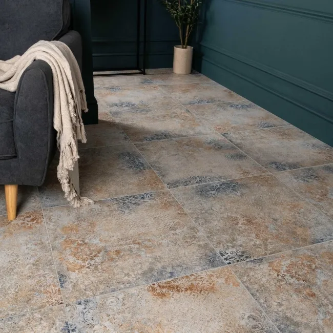 Tapestry Multicolour Matt Vintage Patterned Wall and Floor Tiles ...
