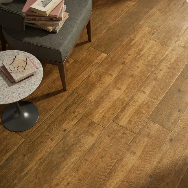 Royal Oak Plank Wood Effect Porcelain Floor Tiles | Walls & Floors