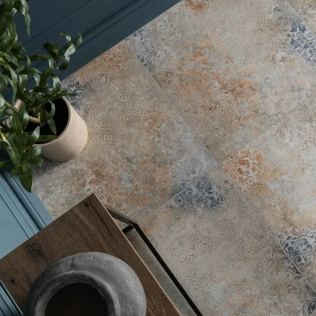 Tapestry Multicolour Matt Vintage Patterned Wall and Floor Tiles ...