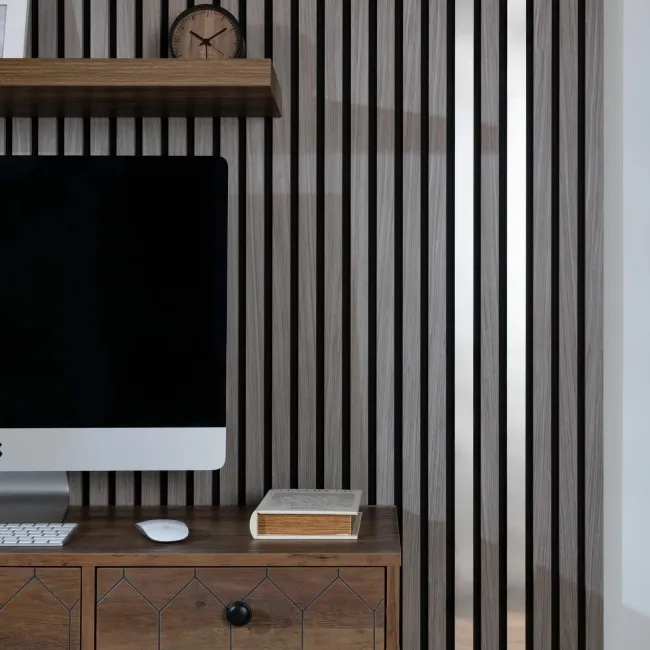 Trepanel® Silver Decorative Acoustic Slat Cover