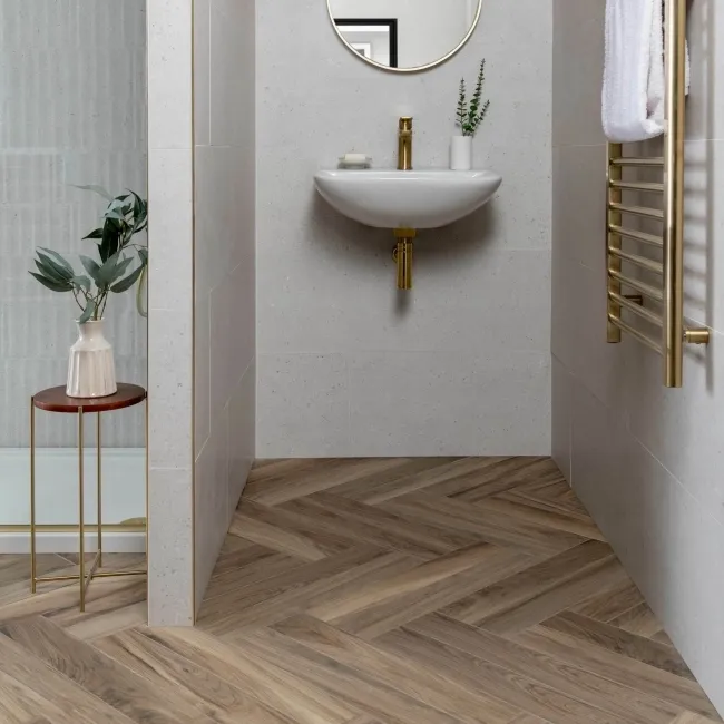 Bosco Castagno Wood Effect Porcelain Floor Tiles | Walls & Floors